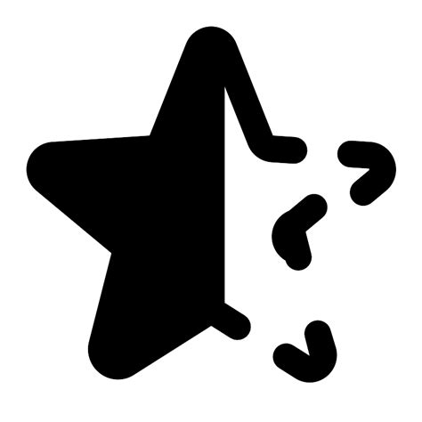 Star Half Fill Vector Svg Icon Svg Repo
