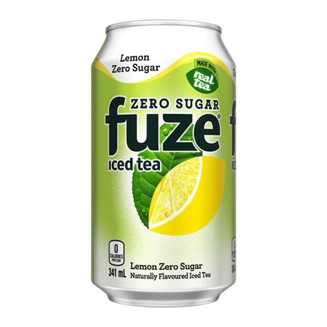 Fuze Iced Tea Zero Sugar Lemon Can 341 Ml Delivery Or Pickup Near Me Instacart