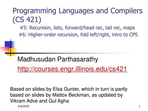 Ppt Masters Of Recursion Understanding Lists And Functions In Ocaml