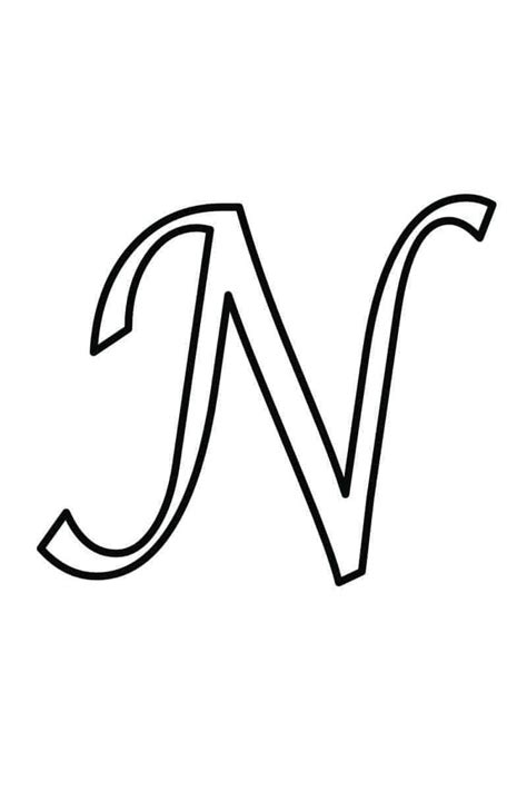 Free Printable Bubble Letter N Bubble Alphabet Letters