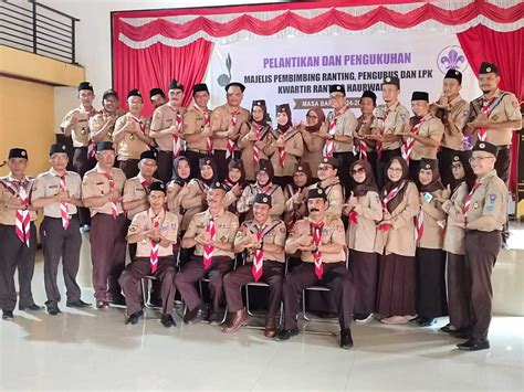 Pengurus Kwaran Pramuka Haurwangi Cianjur Dilantik