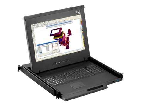 K117 1U 17Inch 4K LCD Console Drawer