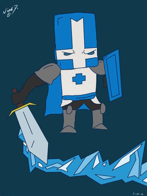 Castle Crashers Blue Knight By Nicoliasd On Deviantart