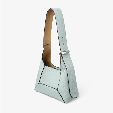 다이아몬드 호보 S 라이트 그린 가죽 숄더 백 지미추