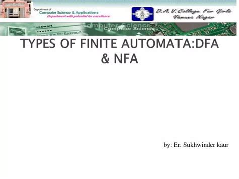 Ppt Types Of Finite Automata Dfa And Nfa Powerpoint Presentation Free Download Id 4426574