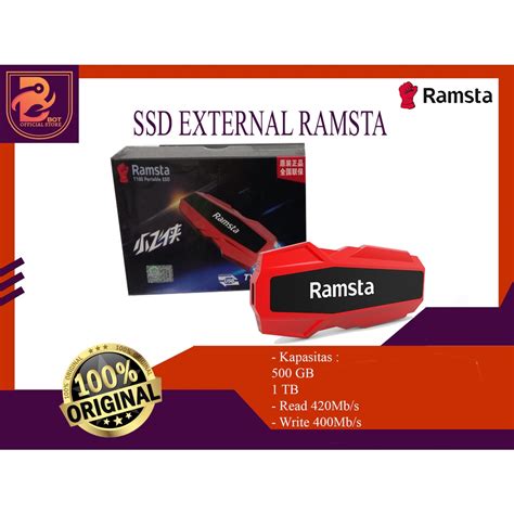 Jual Ssd Eksternal Ramsta T100 500gb 1 Tb Super Fast Original Garansi