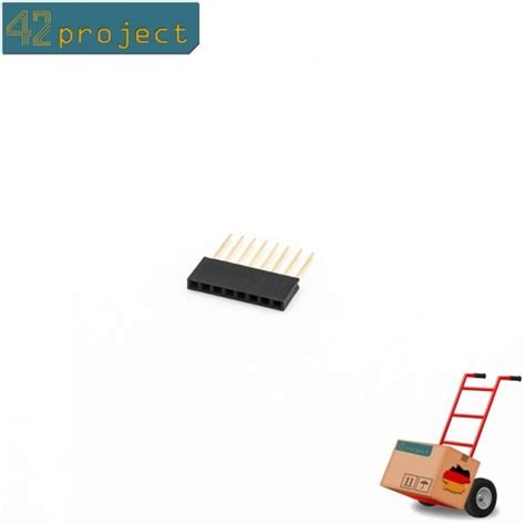 5x Stapelbare Buchsenleiste Stiftleiste 8P 2 54 mm pin header für