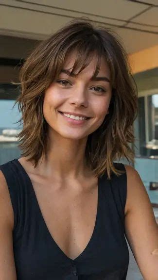 Shoulder Length Fine Hair With Bangs