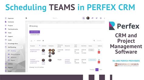 Scheduling Teams On Perfex Crm Lets Look At The Perfex Crms Resource