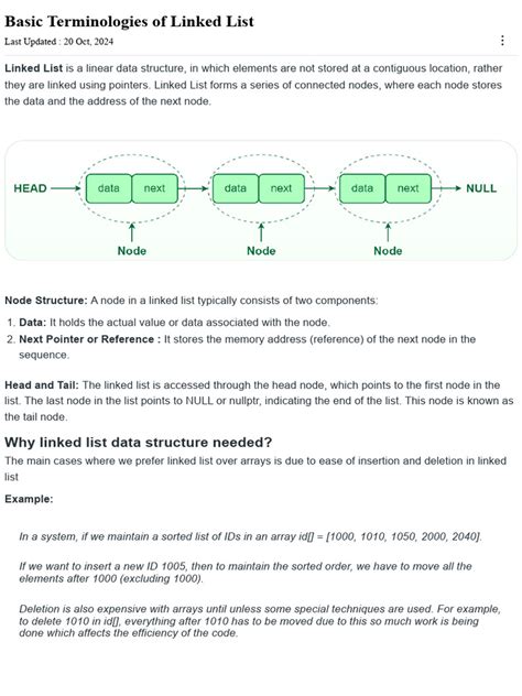 6 1 Basic Terminologies Of Linked List Pdf