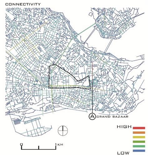 Connectivity Map Of The Study Area Download Scientific Diagram