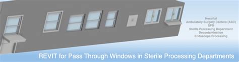 Revit For Pass Through Windows In Sterile Processing Department