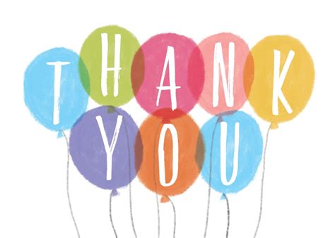 Balloons Thank You Card Greetings Island