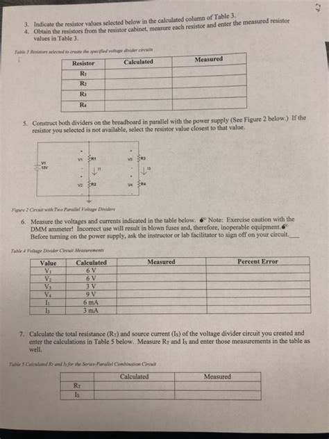 Solved ELC 131 Circuit Analysis 1 Lab 5 Series Parallel Chegg Com
