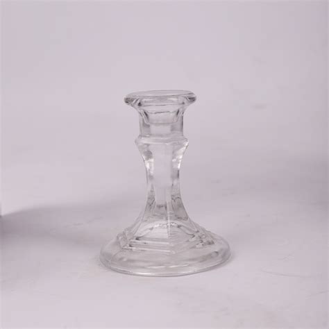 Clear Candle Holder Jar Custom Candlestick Glass Candle Holder China