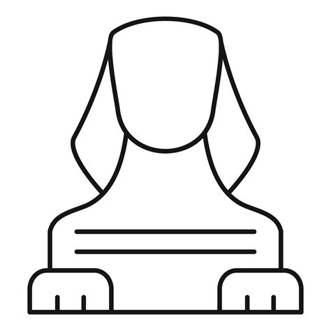Sphinx Icon Outline Style 14550040 Vector Art At Vecteezy