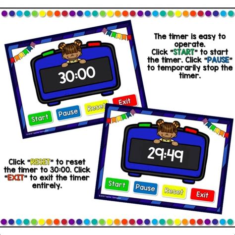 Classroom Timer 30 Minutes Time Management Visual Timer Digital Resource
