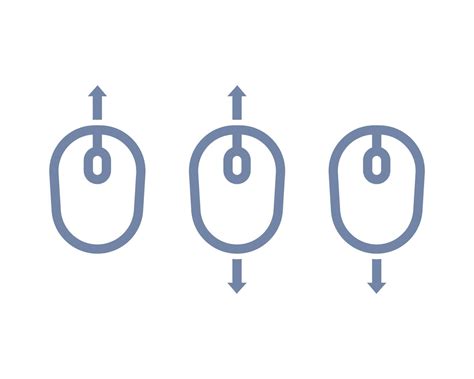 Scroll Up Down With Mouse Icon Vector Art At Vecteezy