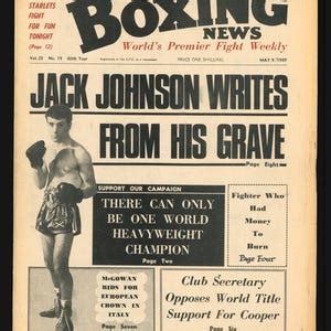 Boxing News May July 1969 Original Vintage Magazine Etsy