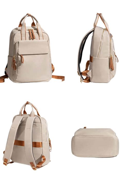 Women 14 Laptop Backpack Purse W Trolley Sleeve In Waterproof Fabric