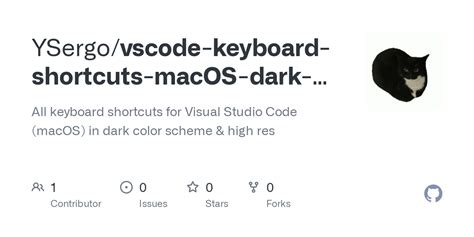 Github Ysergovscode Keyboard Shortcuts Macos Dark Theme All