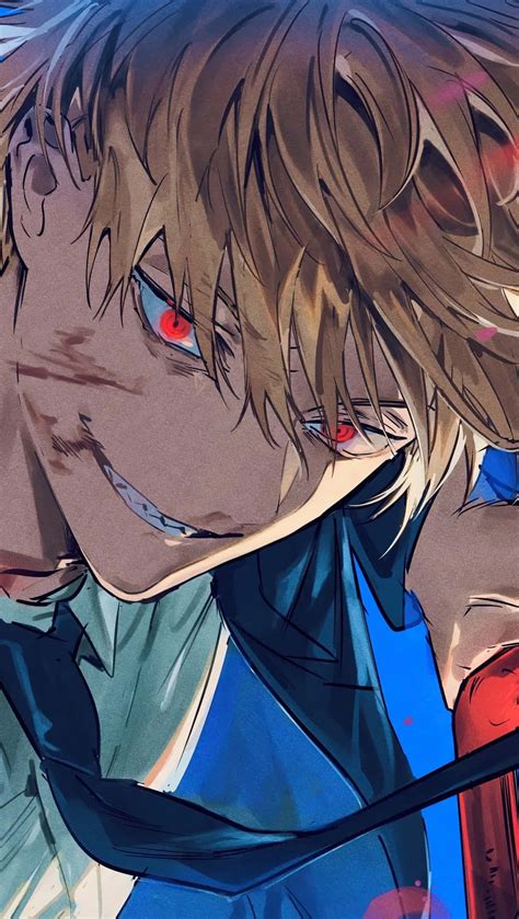 Download Intense Battle Denji From Chainsaw Man Wallpaper