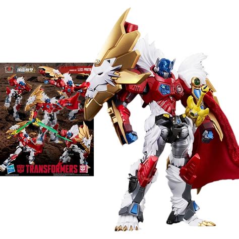 오리지널 트랜스포머 애니메이션 피규어 화이트 라이온 옵티머스 프라임 액션 피규어 불꽃 장난감 어린이 선물 소장 모델 Aliexpress