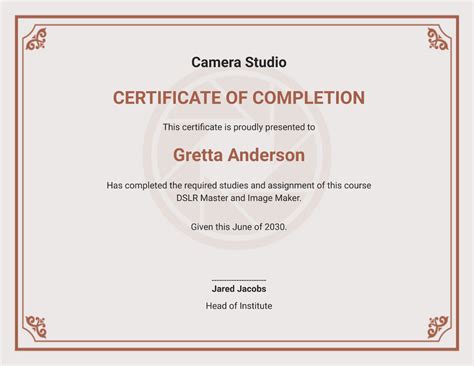 Free Portrait Certificate Template To Edit Online