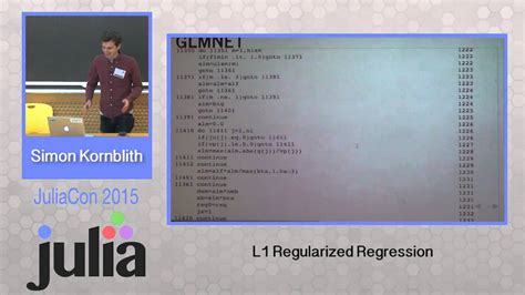 Simon Kornblith L1 Regularized Regression Youtube