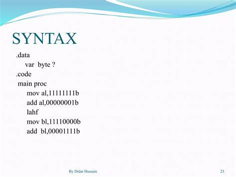 Assembly Language Instructions Pdf