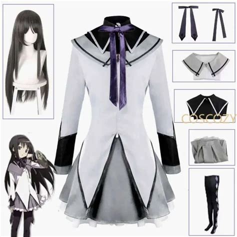 ♦ Dhgate New 2025 Madoka Magica Homura Akemi Cosplay Costume For