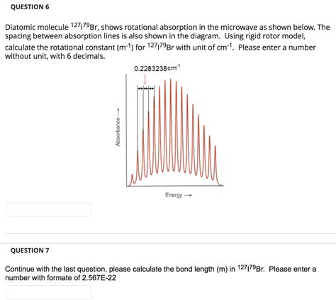 Solved Question 6 Diatomic Molecule 127179br Shows