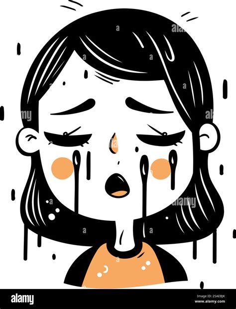 Girl Crying Cartoon