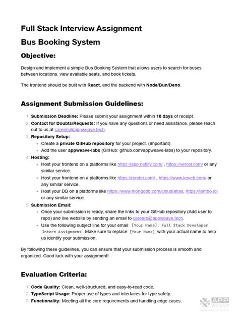 Full Stack Interview Assignment Pdf Computing Computer Programming