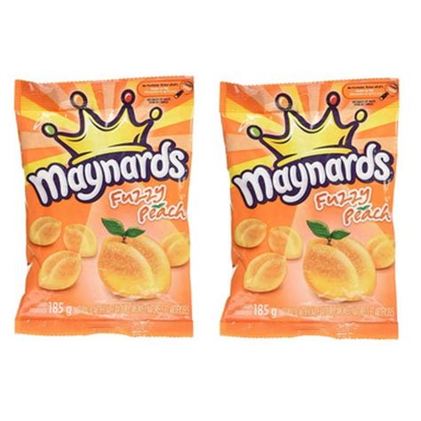 Maynards Fuzzy Peach Candy 185g 2ct {imported From Canada}
