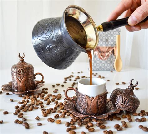 Cafetera Turca De Cobre Cafetera Turca Griega árabe Con Mango De