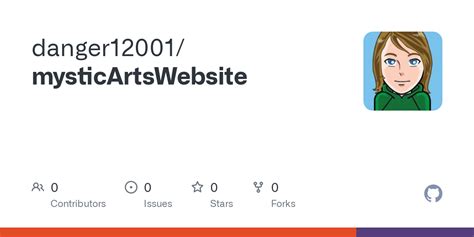 GitHub Danger MysticArtsWebsite