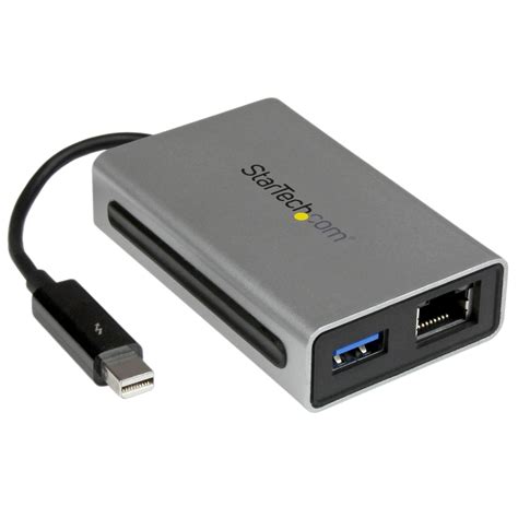 Startech Thunderbolt™ To Gigabit Ethernet And Usb 30 Adapter