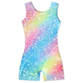 Justice Girls Keyhole Gymnastic Leotard For Dance And Practice Sizes
