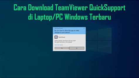 Cara Download Teamviewer Quicksupport Di Laptop Pc Windows Terbaru Youtube