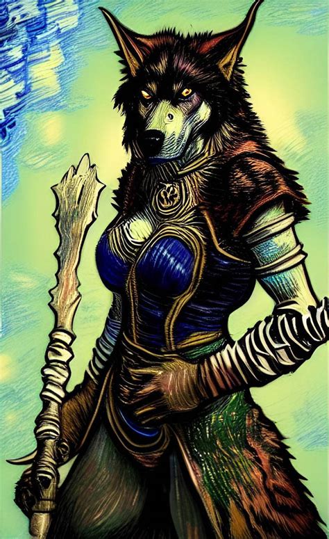 Wolf Mage By Azzyfolf On Deviantart