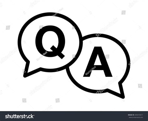 questions answers qa speech bubbles line stock vector royalty free 405919411 shutterstock