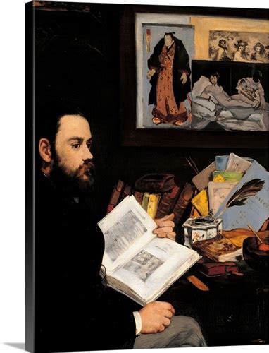 Portrait Of Emile Zola By Edouard Manet 1868 Musee Dorsay Paris