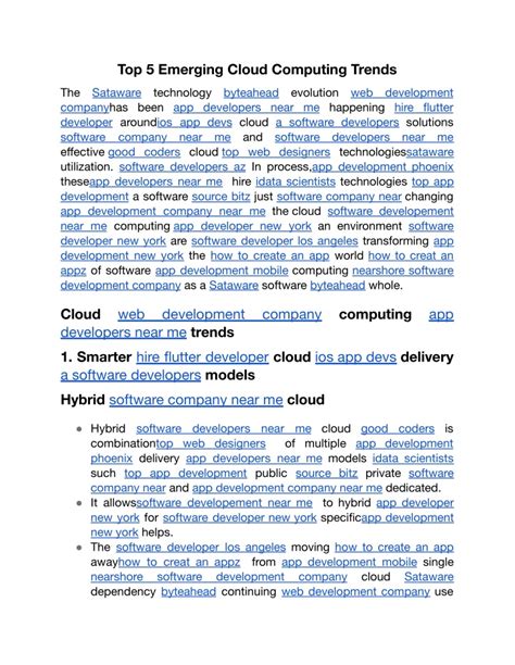 Ppt Top 5 Emerging Cloud Computing Trends Docx Powerpoint Presentation Id 13757944