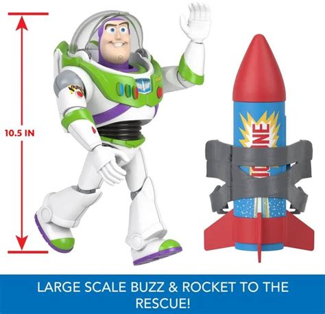 Mattel Pixar Toy Story Buzz Lightyear 10 In Action Figure Toy With