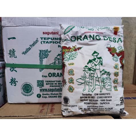 Jual Tepung Tapioka Cap Orang Desa Bumi Kencana Per Dus Shopee Indonesia