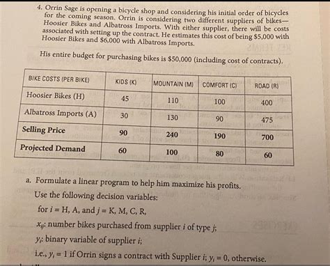 Solved Using Excel Provide A Formulation In A Textbox In