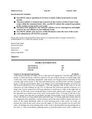 Midterm Exam Eng 102 Summer 2020 Docx Midterm Exam Eng 102 Summer 2020 Instructions For