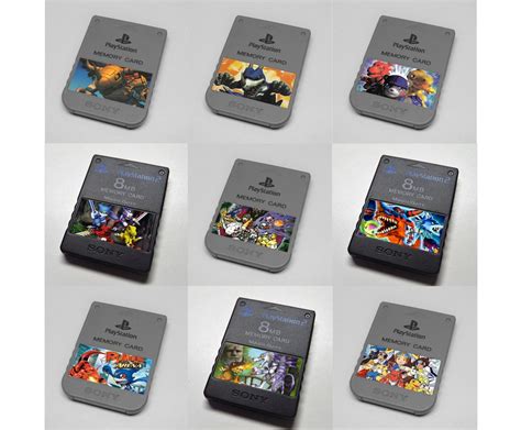 Custom Digimon Playstation Memory Card Stickers You Pick Etsy