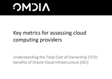 Key Metrics For Assessing Cloud Computing Providers
